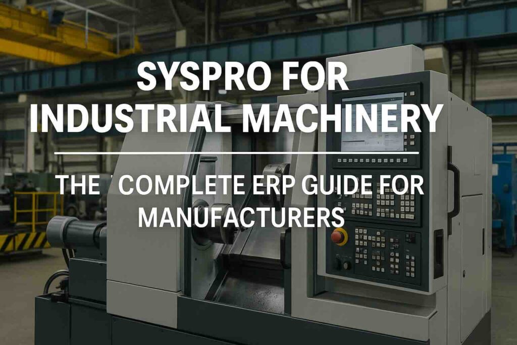 Syspro for Industrial Machinery: Your Complete ERP Solution